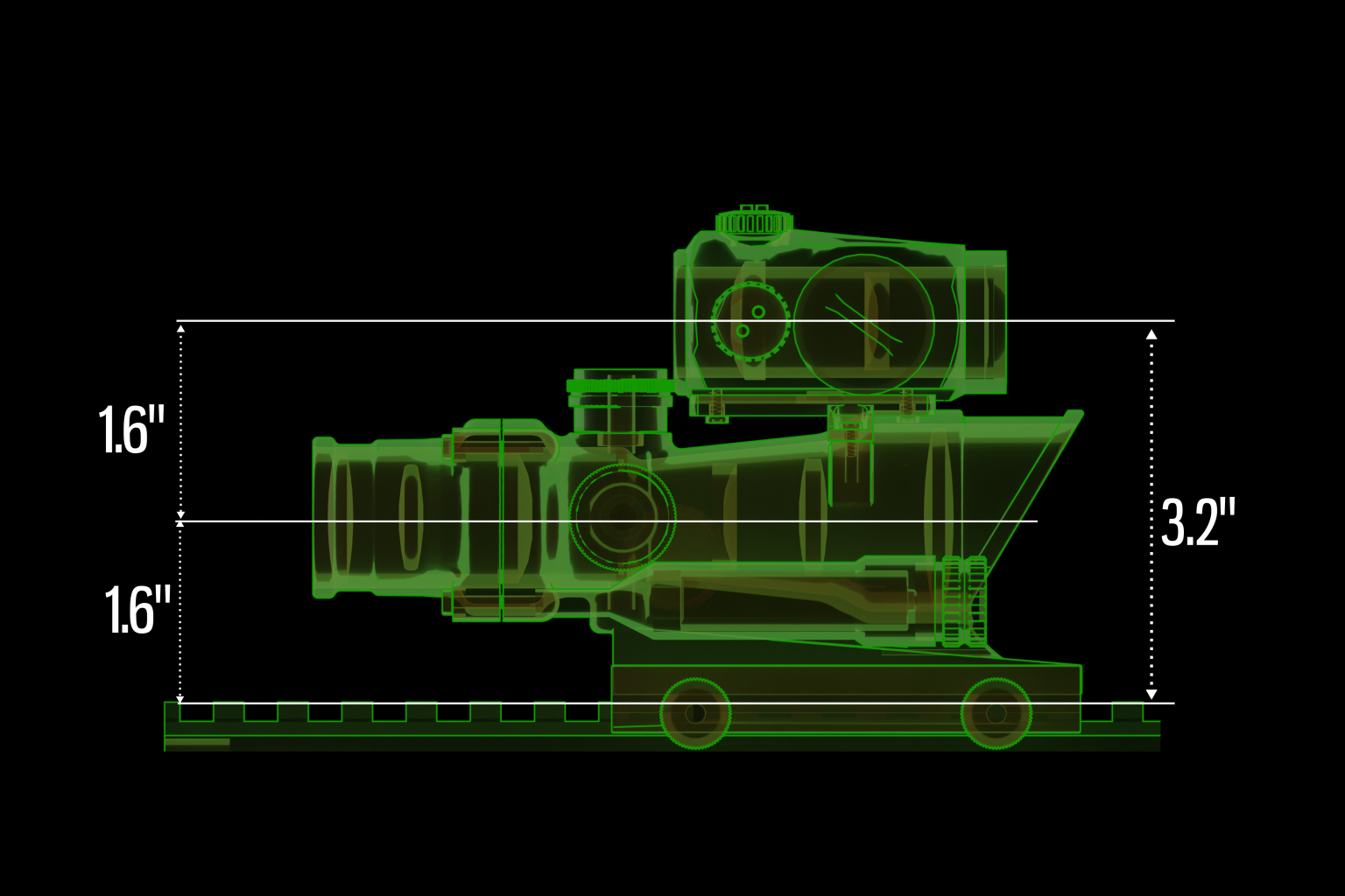 T.REX Aimpoint Micro Front Mount for ACOG – T.REX ARMS
