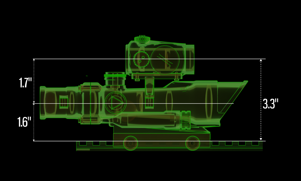 T.REX Aimpoint Micro Middle Mount for ACOG – T.REX ARMS