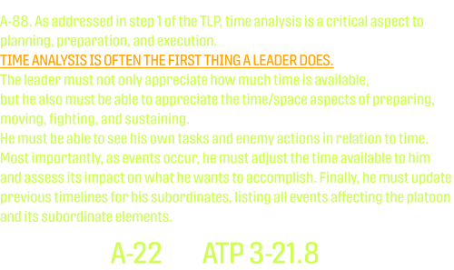 What is METT-TC Part 5: Troops & Time Available – T.REX ARMS