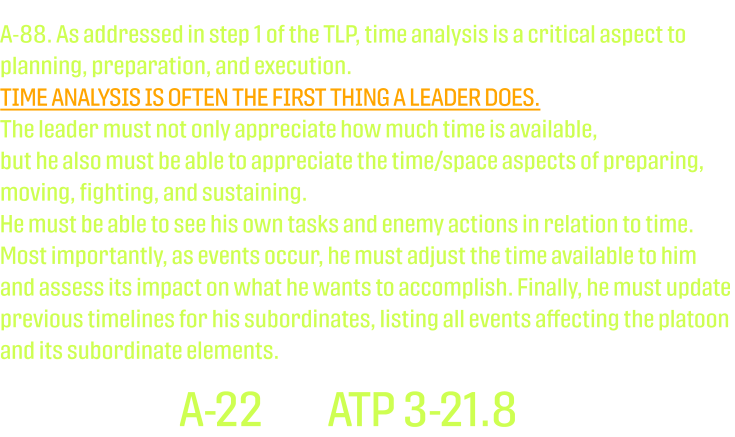 What is METT-TC Part 5: Troops & Time Available – T.REX ARMS